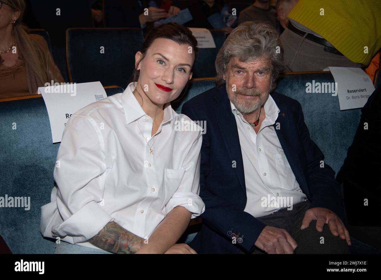 v.l. Diane MESSNER, Ehefrau von Reinhold Messner, Reinhold MESSNER ...