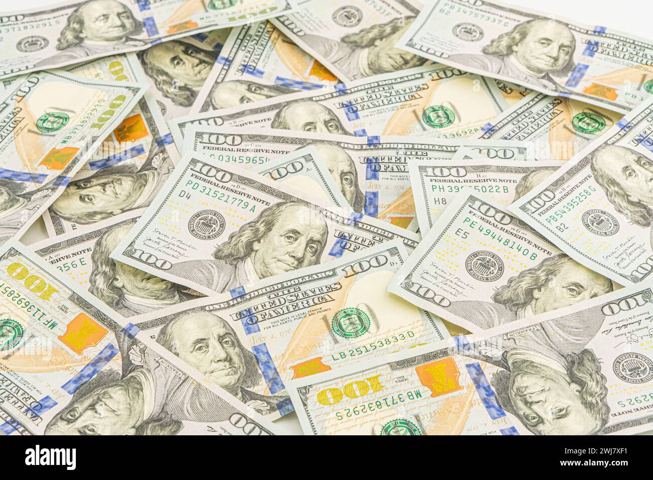 Background of 100 dollar bills. Lots of 100 dollar bills, the concept ...