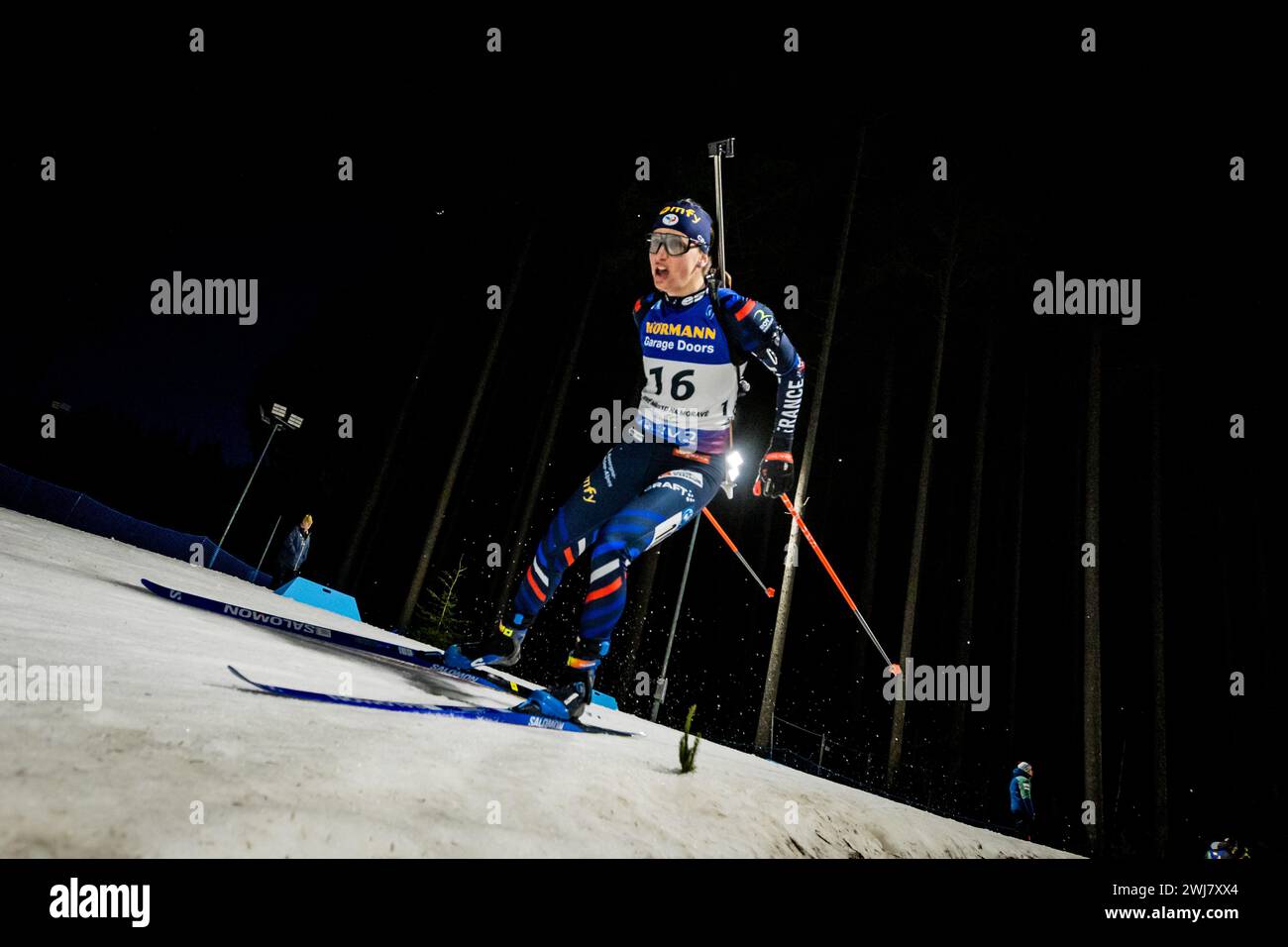 Julia Simon of France during the women's 15 km individual race at the ...