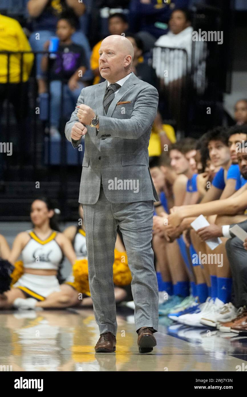 UCLA head coach Mick Cronin during an NCAA college basketball game ...