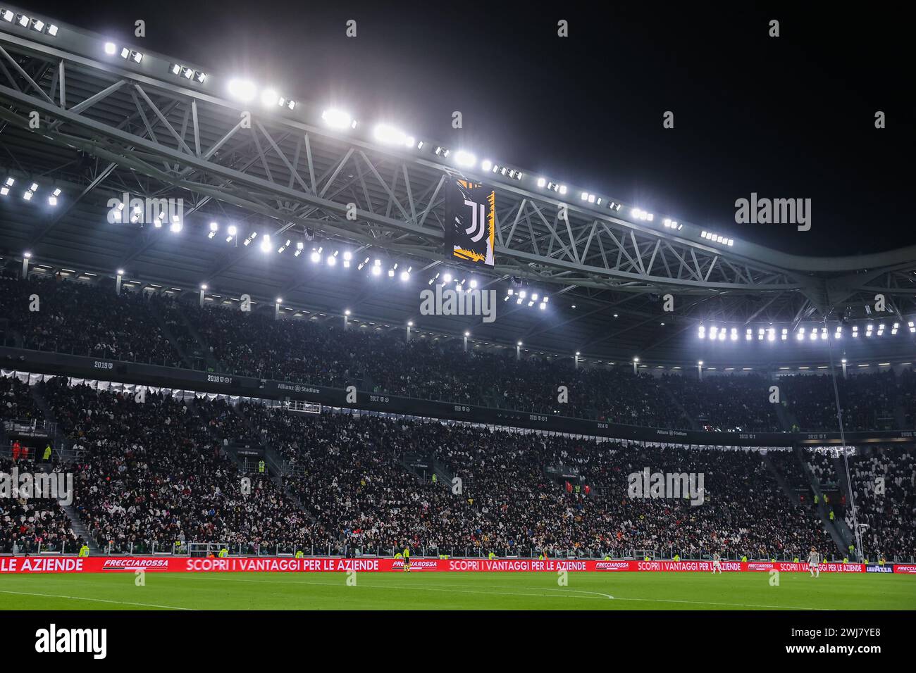 Interior view of the stadium during Serie A 2023/24 football match ...