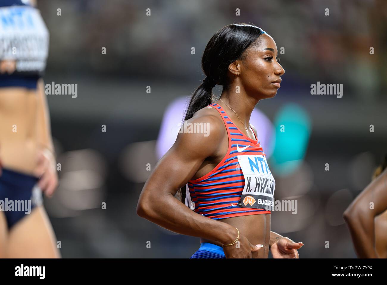 Kendra HARRISON participating in the 100 meters hurdles at the World ...