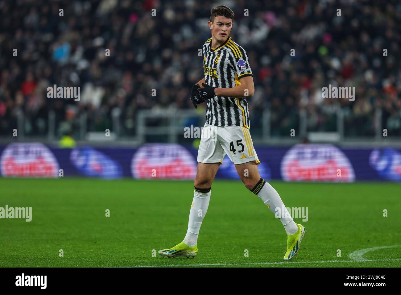 Leonardo Cerri of Juventus FC seen in action during Serie A 2023/24 ...