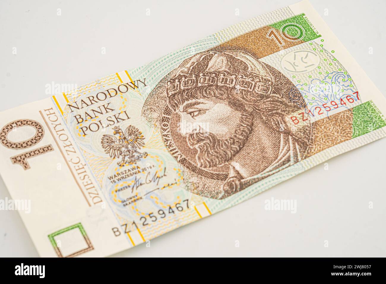 Zlotych Macro Shot. Bank of Poland, Narodowy Bank Polski. 10 Polish ...