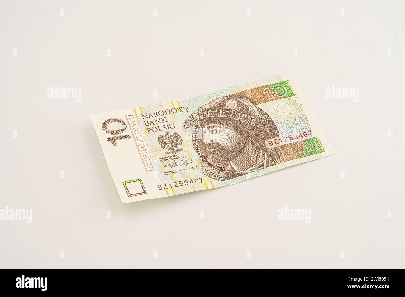 Zlotych Macro Shot. Bank of Poland, Narodowy Bank Polski. 10 Polish ...