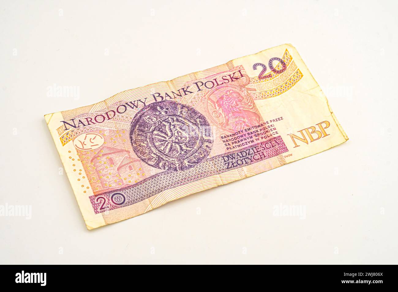 Zlotych Macro Shot. Bank of Poland, Narodowy Bank Polski. 20 Polish ...