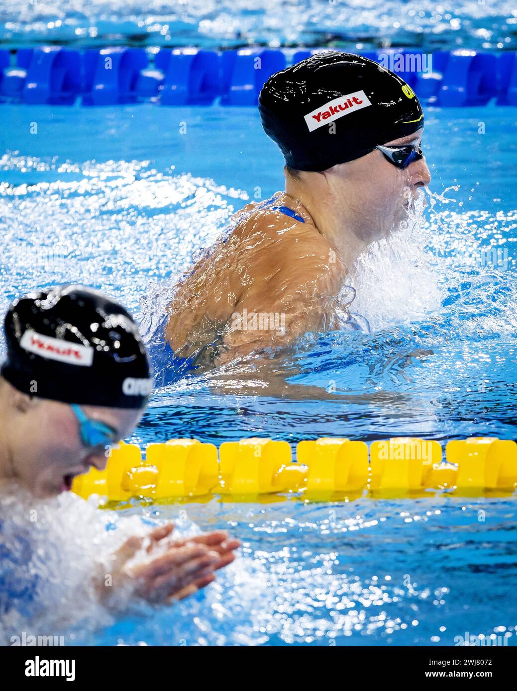 DOHA - Tes Schouten in action in the 100 school women's final during ...