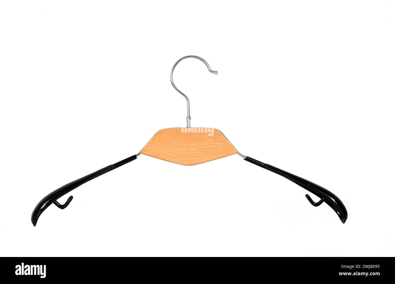 unusually shaped clothes hanger isolated on white background Stock ...