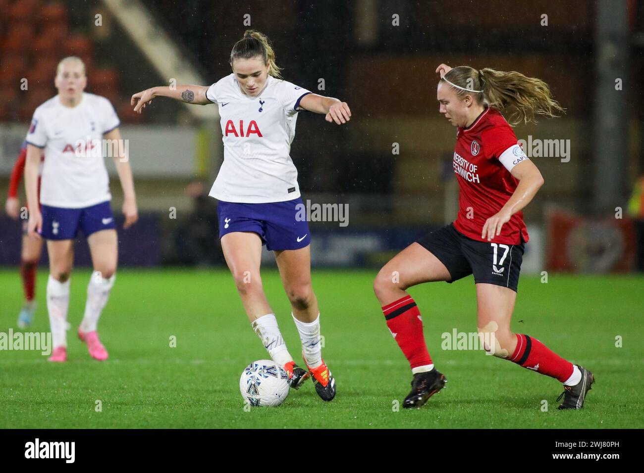 London, England. 10 February, 2024. Grace Clinton of Tottenham Hotspur ...
