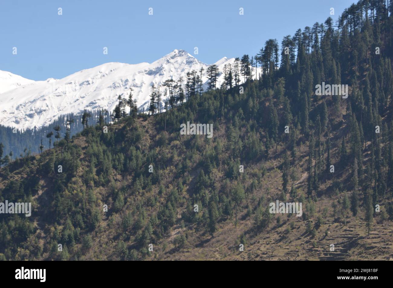 Early spring weather in hilly areas of pakistan hi-res stock ...