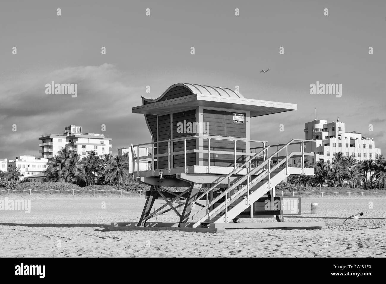 image of pink lifeguard at miami beach. lifeguard at miami beach ...