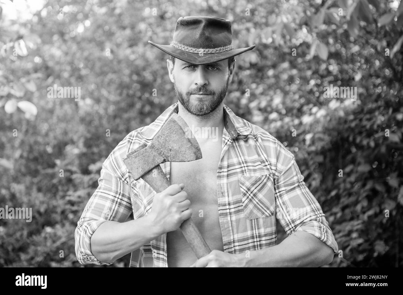 Rancher axe hi-res stock photography and images - Alamy