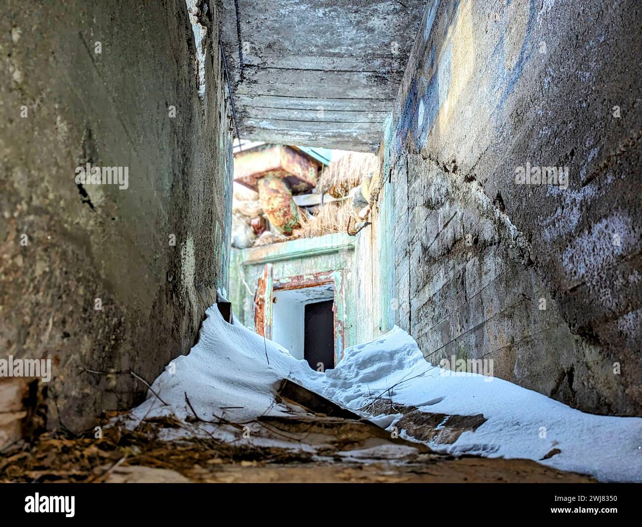 Skrolsvik, fort built by Nazi German Wehrmacht 1941, now ruins, museum ...