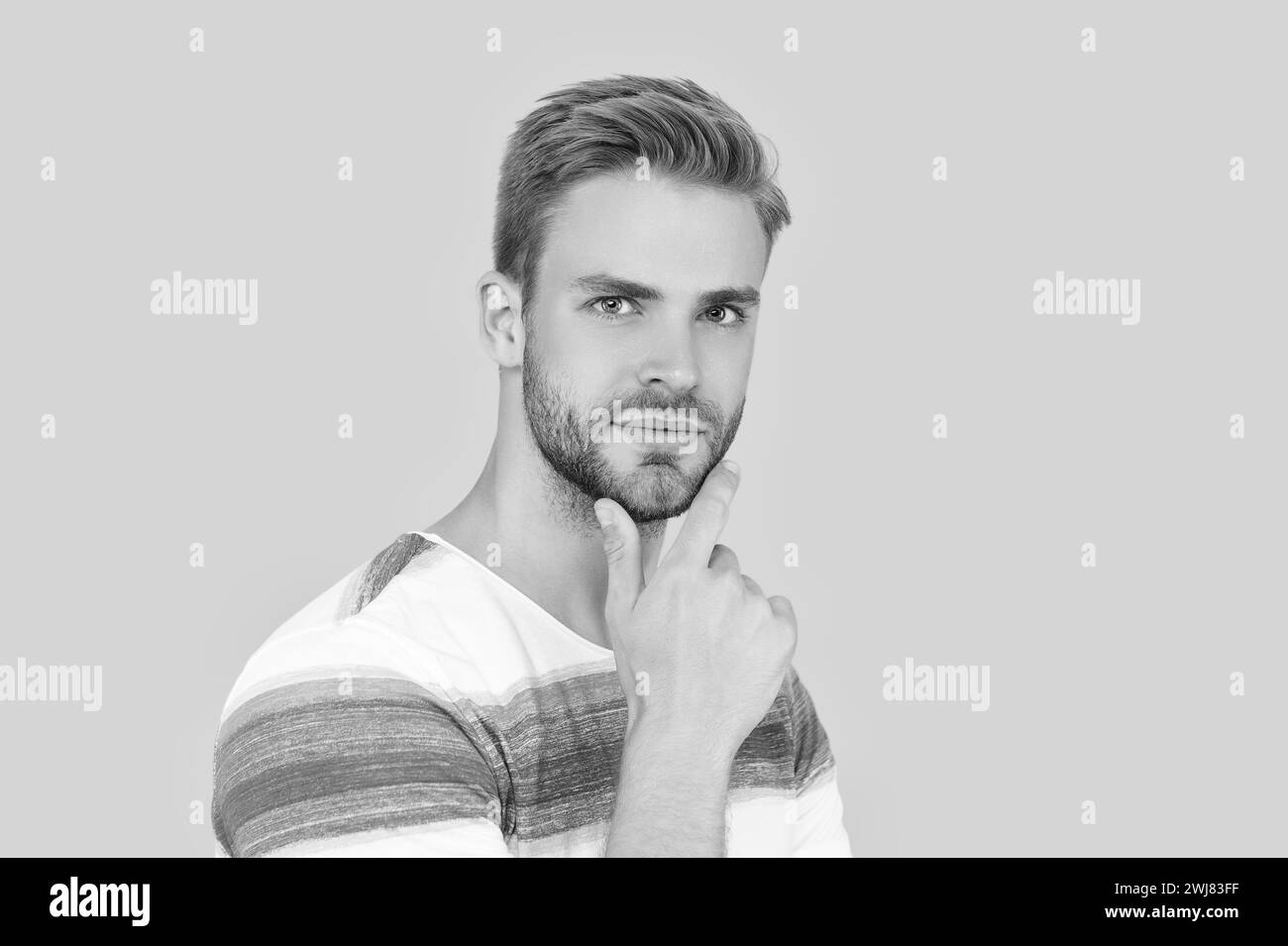 Thoughtful poses Black and White Stock Photos & Images - Alamy