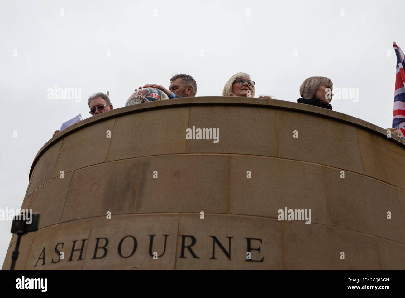 Ashbourne, UK. 13th Feb, 2024. Day one of the annual Shrovetide ...