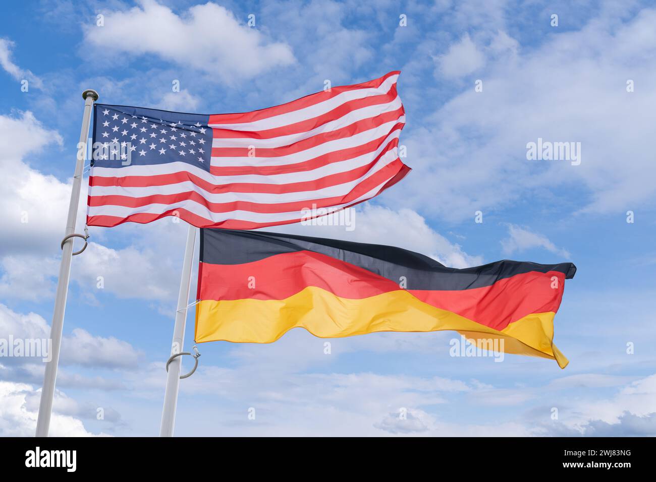 Waving germany flag flutter hi-res stock photography and images - Alamy