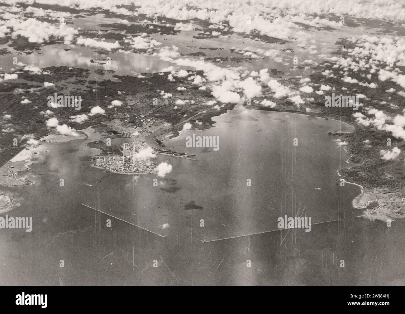 Panama Canal Zone - Limon Bay, Atlantic Entrance to Panama Canal ...