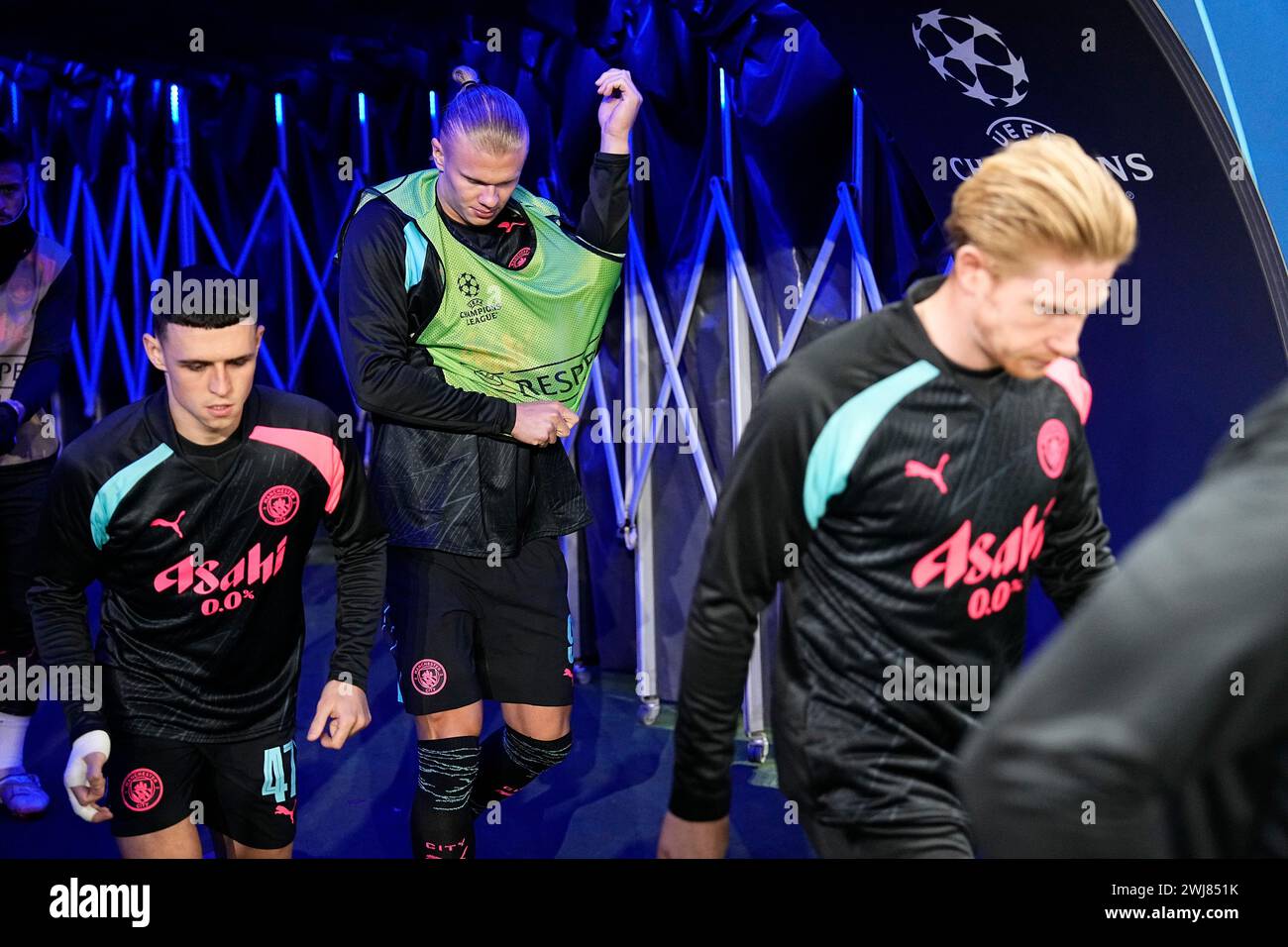 Manchester City's Erling Haaland. FC Copenhagen meets Manchester City ...