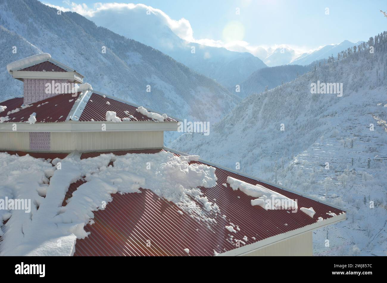 Heavy snowfall in mountains hi-res stock photography and images - Alamy