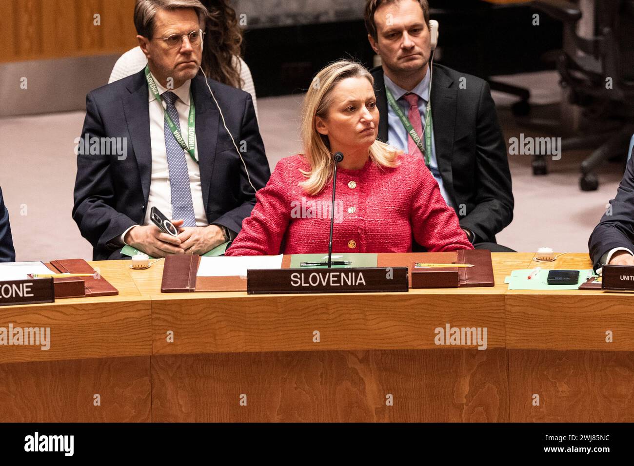New York, USA. 13th Feb, 2024. Sanja Stiglic, Deputy Minister of ...