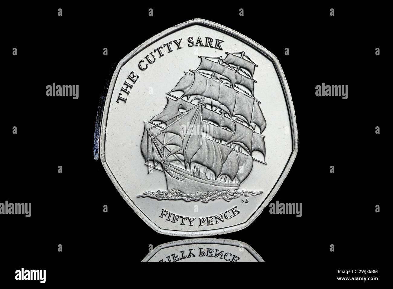 A 2020 50p coin issued on behalf of the British Indian Ocean Territory ...