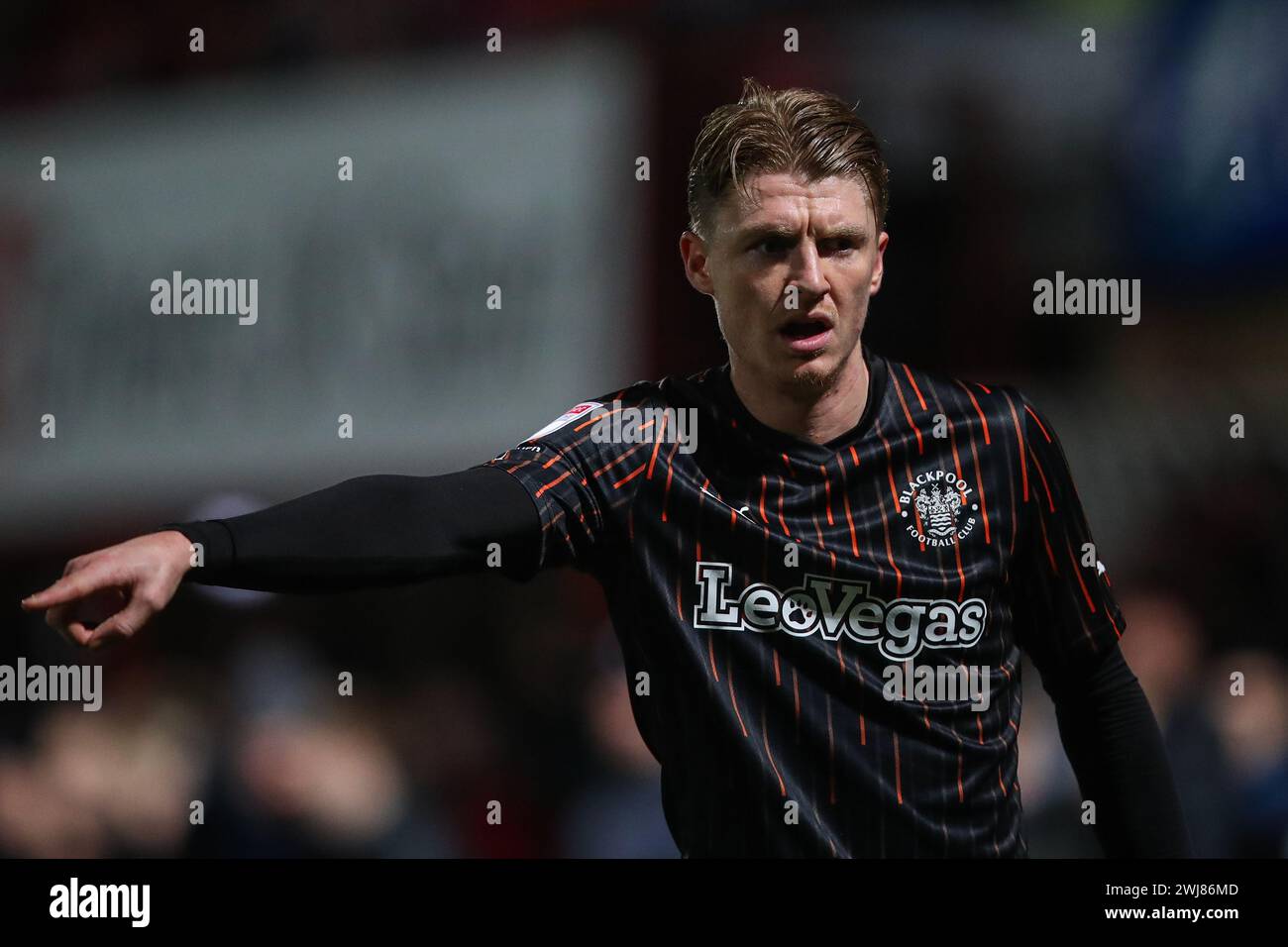 George Byers of Blackpool during the Sky Bet League 1 match Cheltenham ...