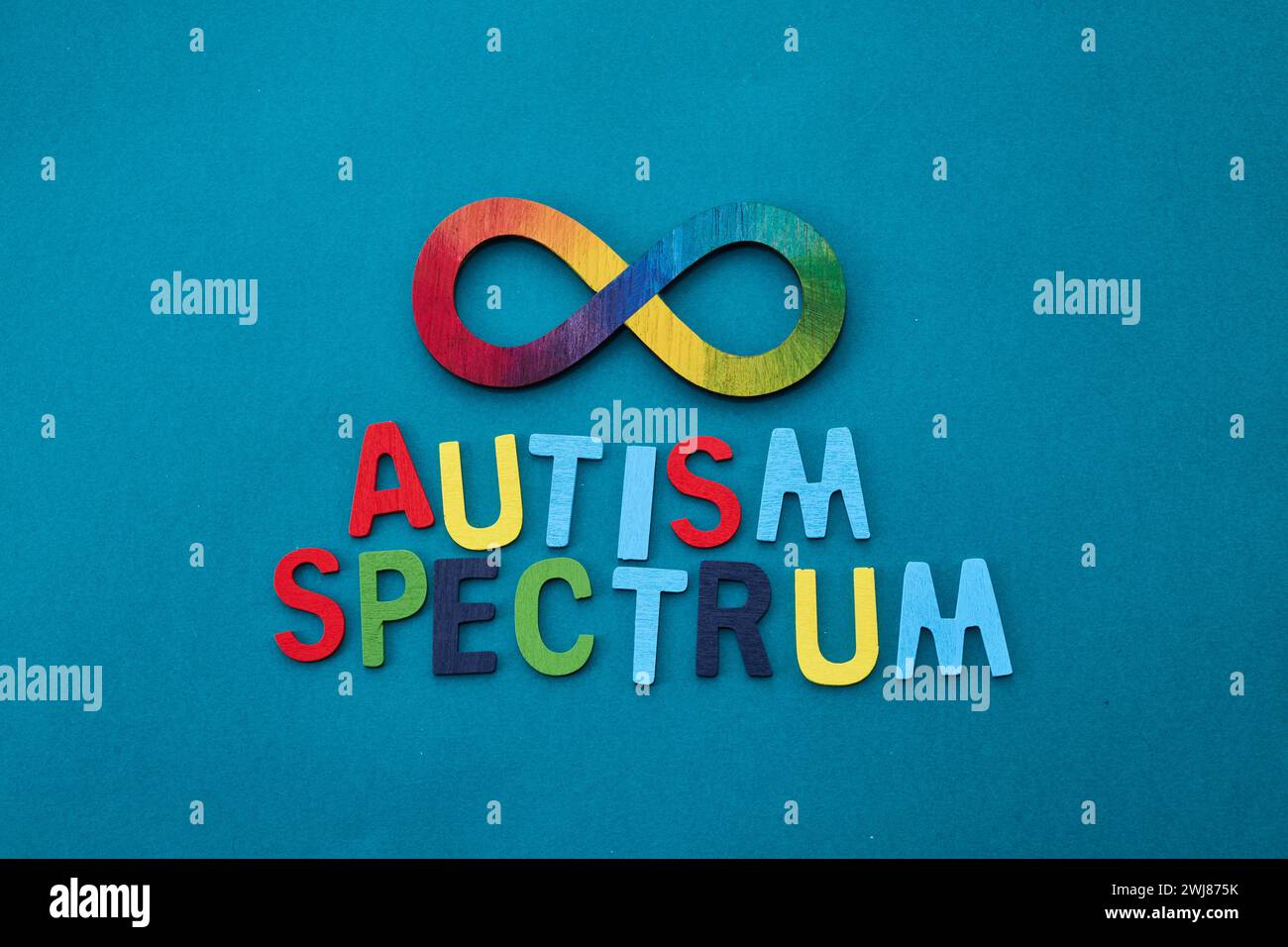 Autistic rainbow eight infinity symbol. Autism awareness day symbol ...