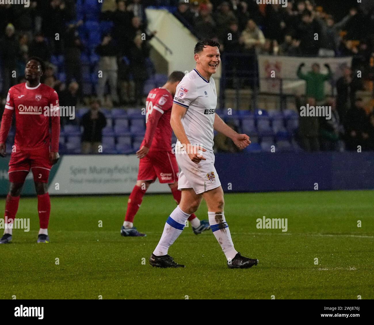 Connor Jennings of Tranmere Rovers celebrates scoring to make it 2-0 ...