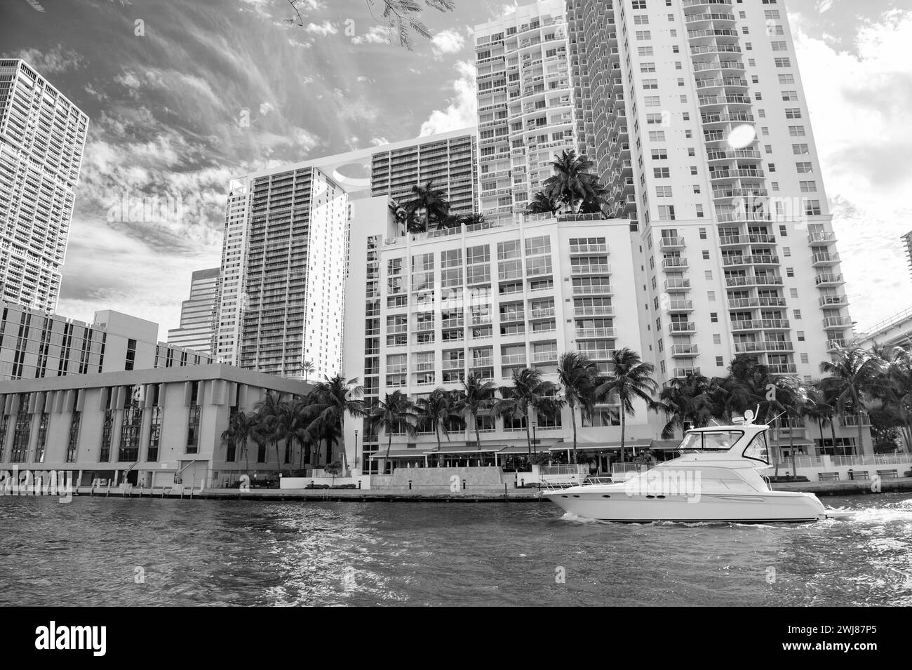 miami metropolis with skyscraper architecture outside. metropolis with ...