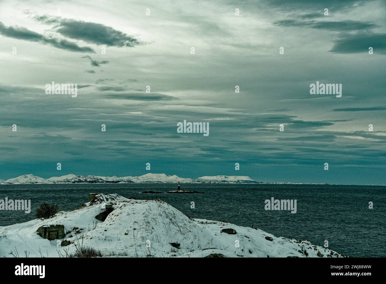Skrolsvik, fort built by Nazi German Wehrmacht 1941, now ruins, museum ...