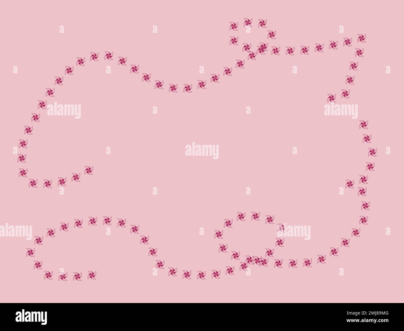 Pink background with bright pink pinwheels across zig zag . High ...