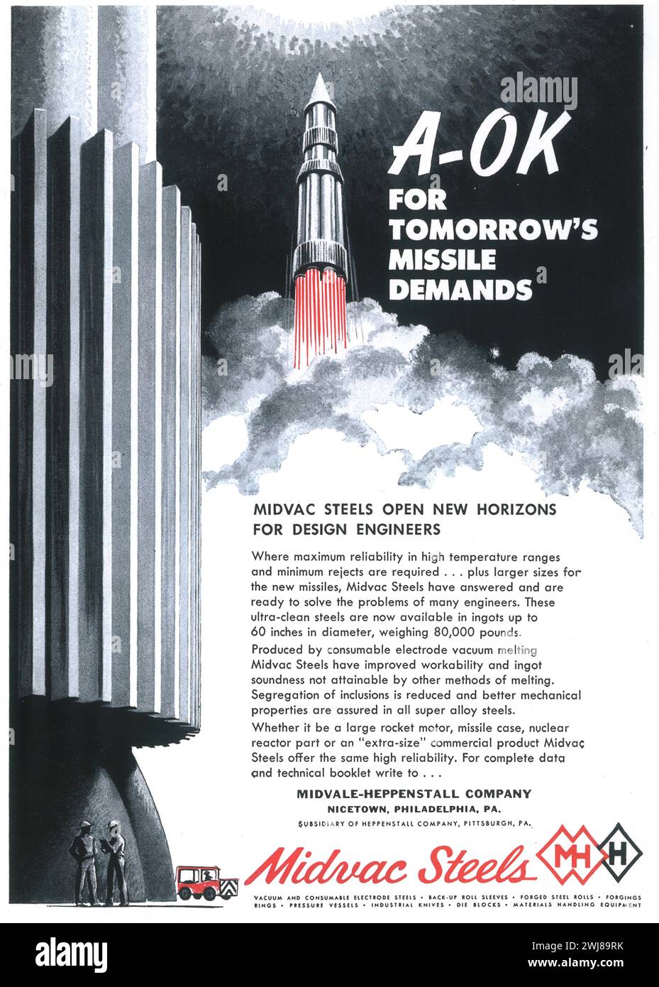 1950s advertisement missile Cut Out Stock Images & Pictures - Alamy
