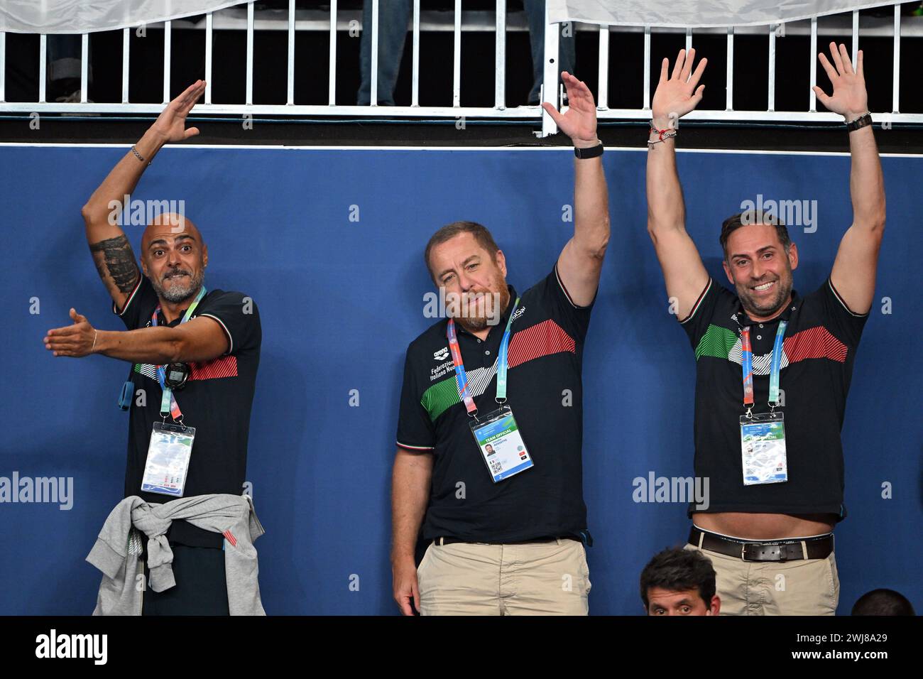 Doha, Qat. 13th Feb, 2024. Christian Minotti, Claudio Rossetto ...