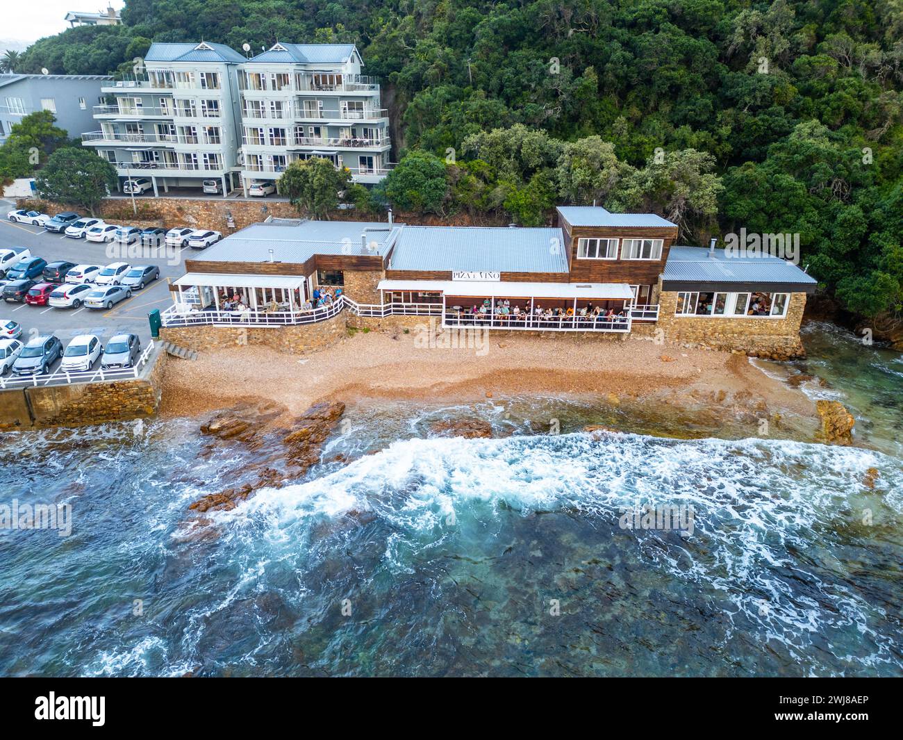 Piza e Vino, Italian Restaurant, The Heads, Knysna Stock Photo - Alamy