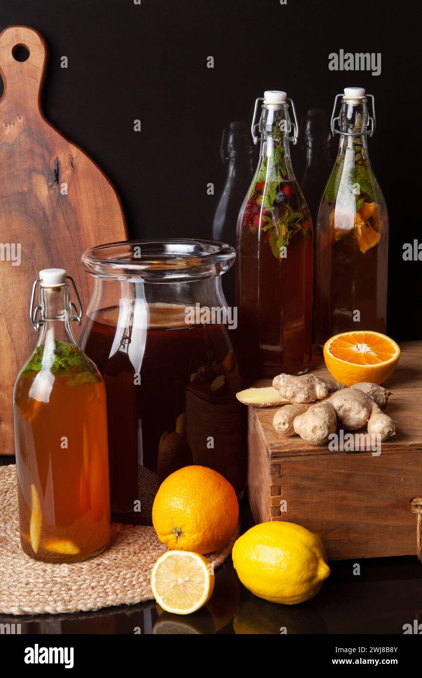 Kombucha (also tea mushroom, tea fungus, or Manchurian mushroom ...