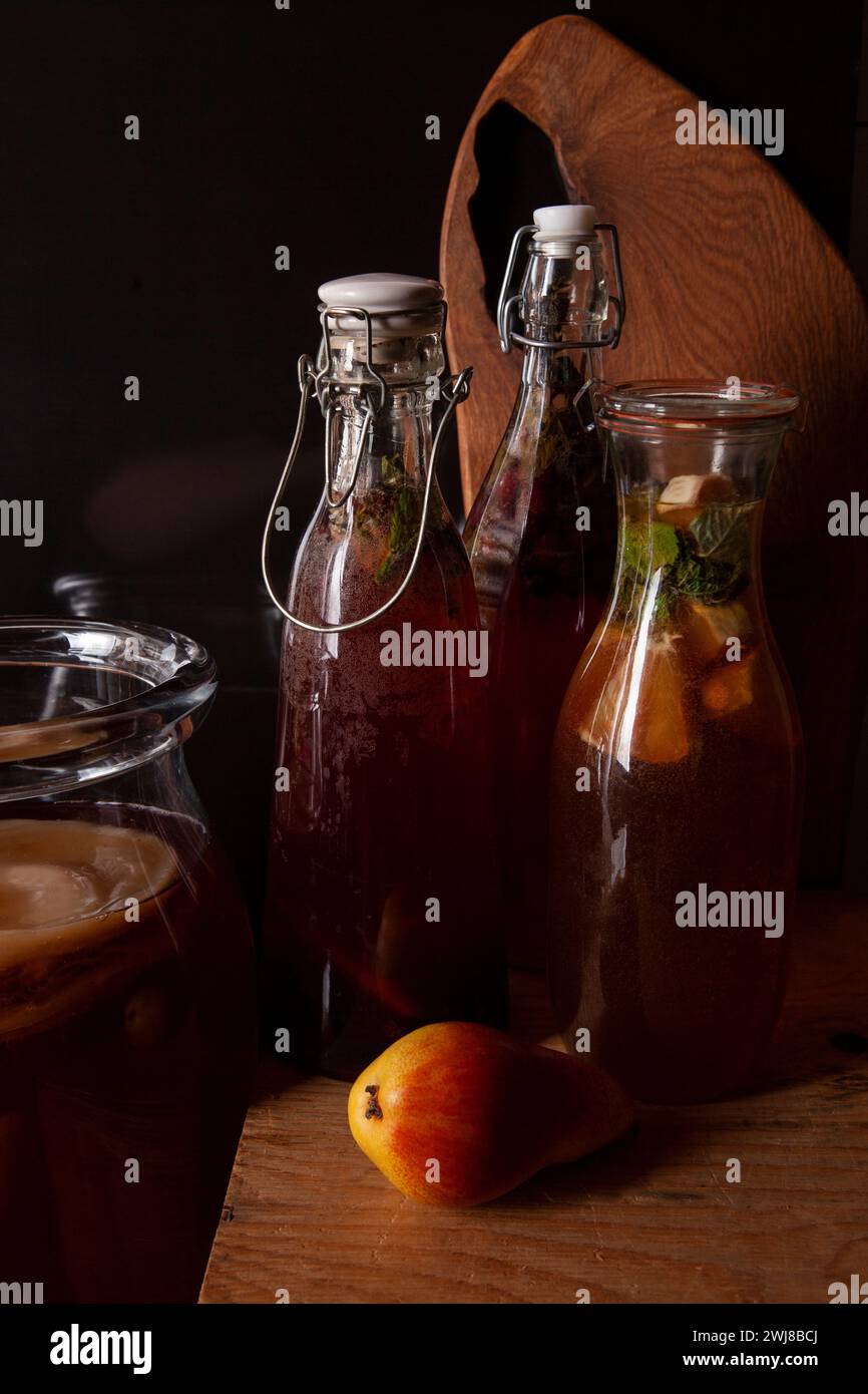 Kombucha (also tea mushroom, tea fungus, or Manchurian mushroom ...