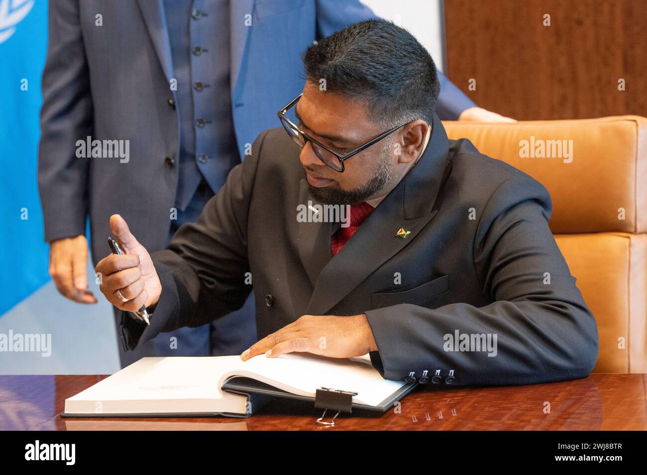 Mohamed Irfaan Ali, President, Co-operative Republic of Guyana signs ...