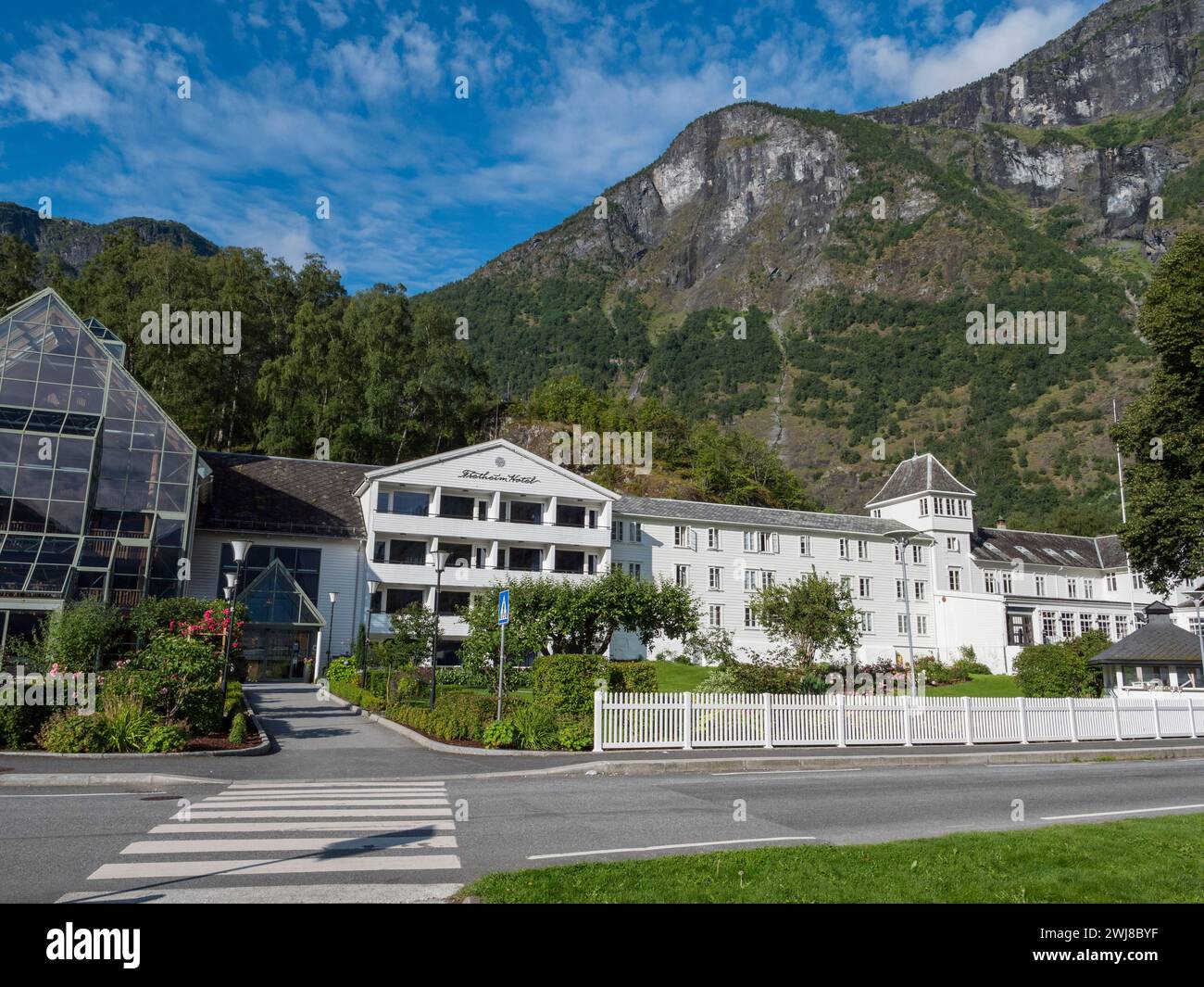 The Fretheim Hotel in Flåm, Norway Stock Photo - Alamy