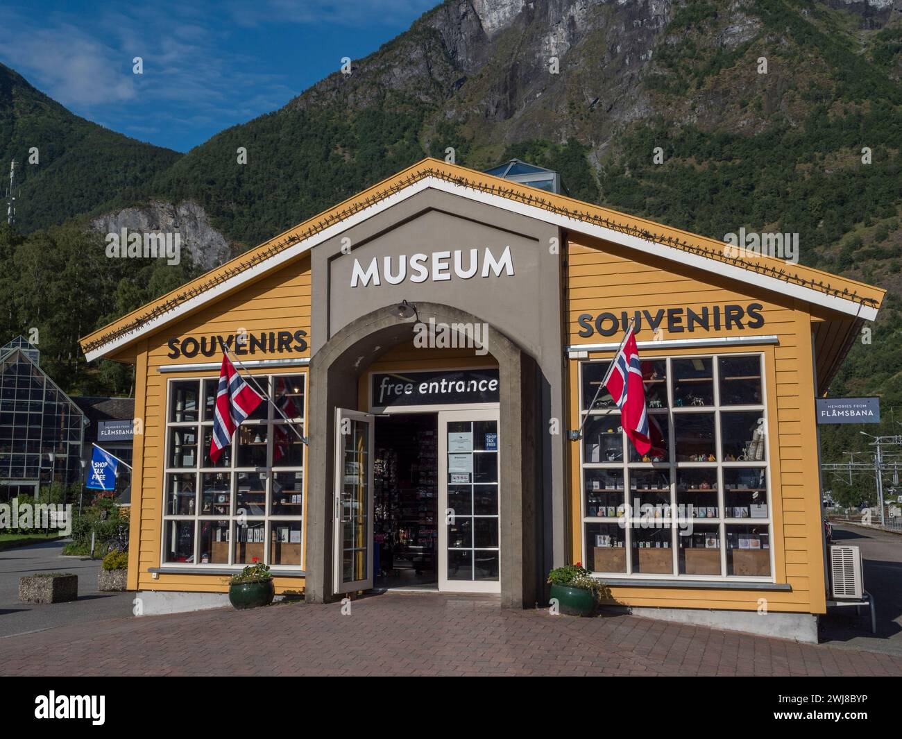 The Flåmsbanamuseet/Flåm Railway Museum in Flåm, Norway Stock Photo - Alamy