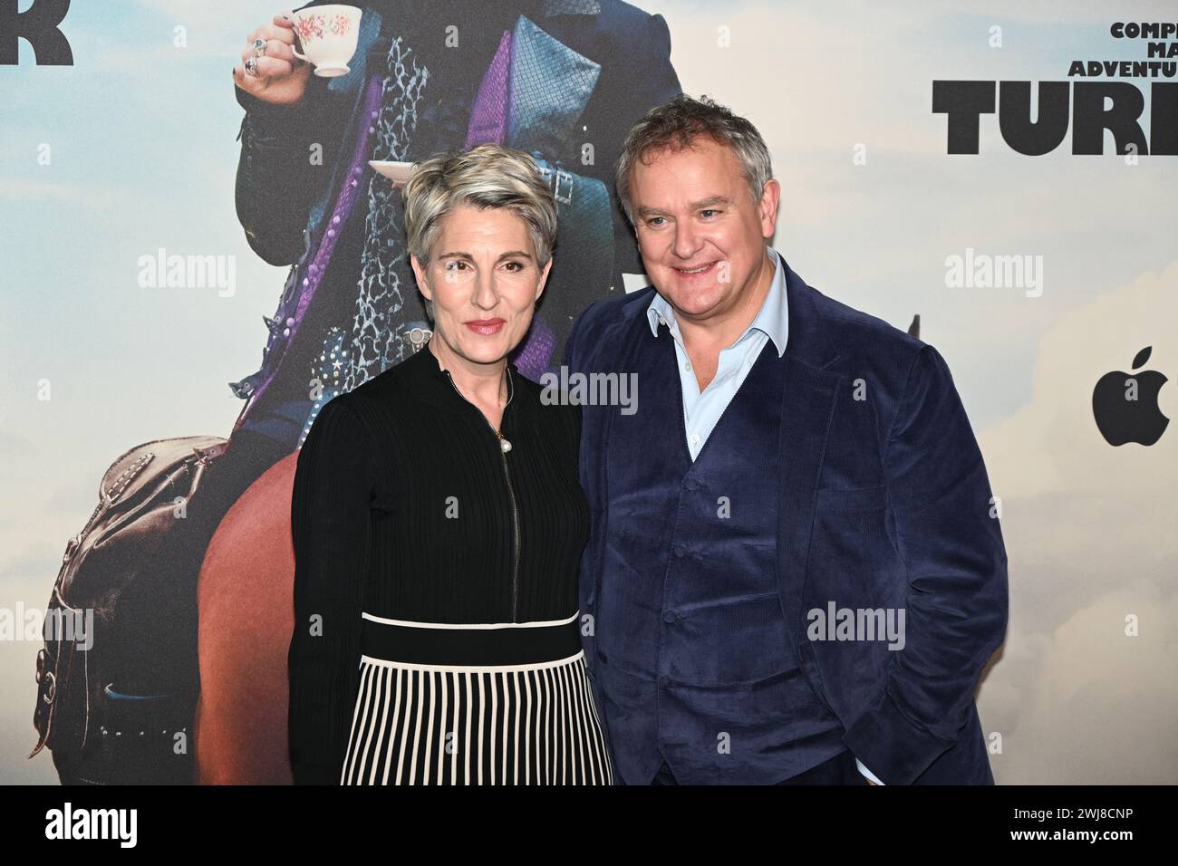 London, UK. 11th Feb, 2024. Tamsin Greig and Hugh Bonneville attends ...