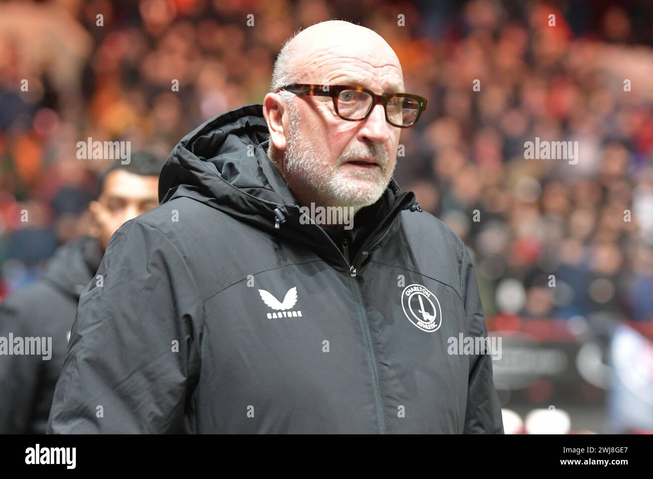 London, England. 13th Feb 2024. Charlton Athletic Assistant Manager ...