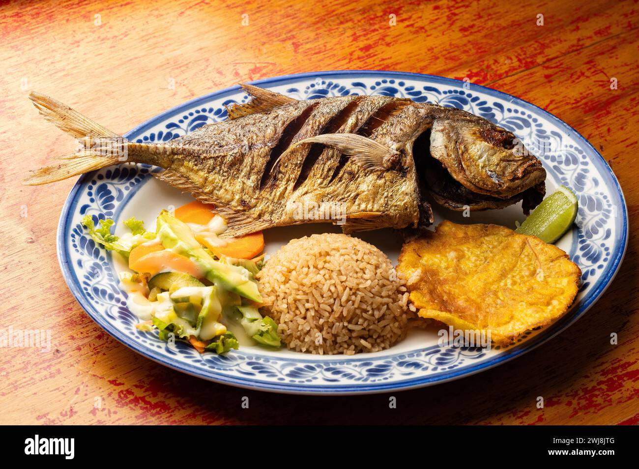 Fried horse mackerel, Typical dish of the South Pacific - Trachurus ...