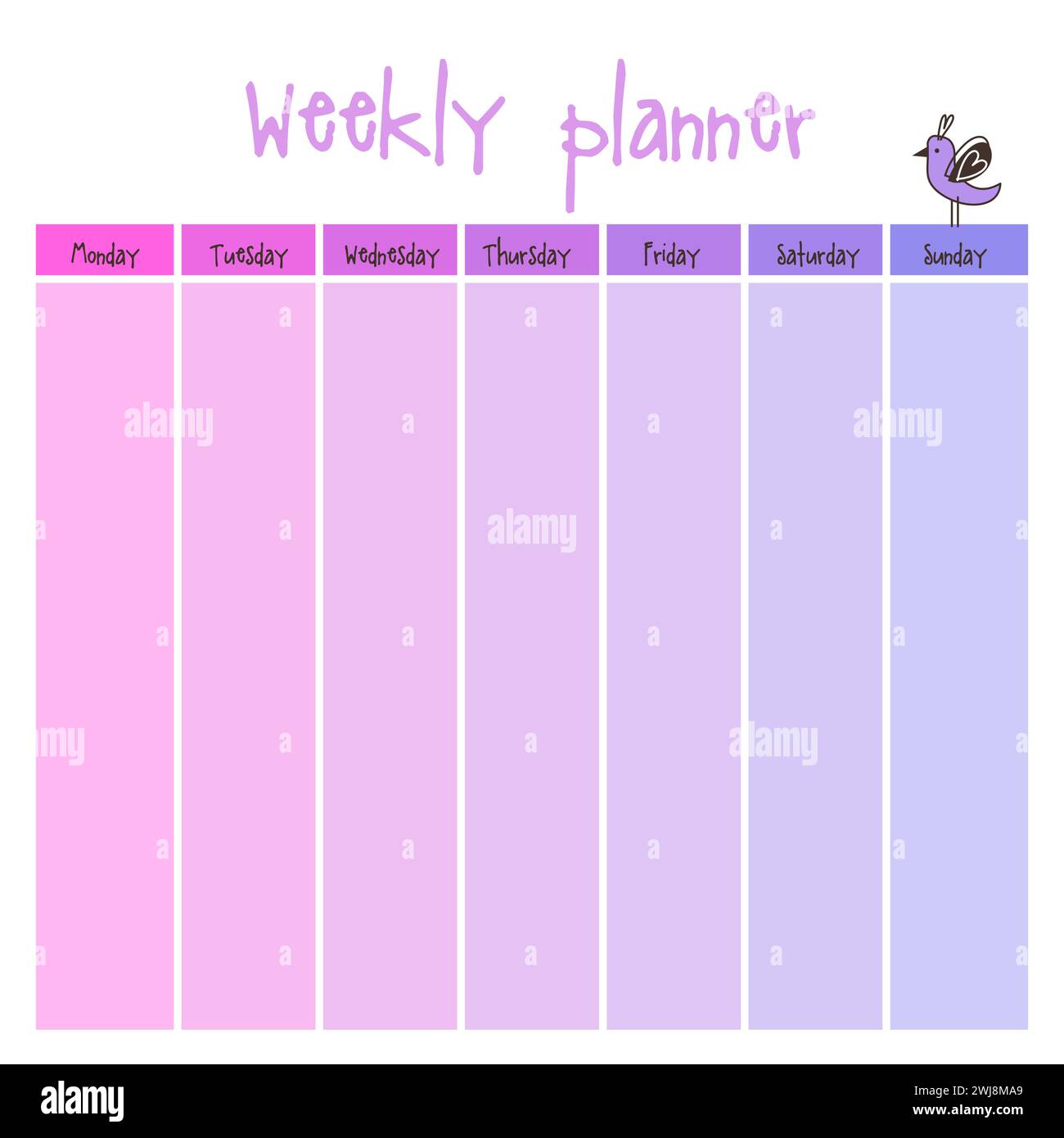 Planner. Note paper, Notes, to do list. Organiser planner template ...