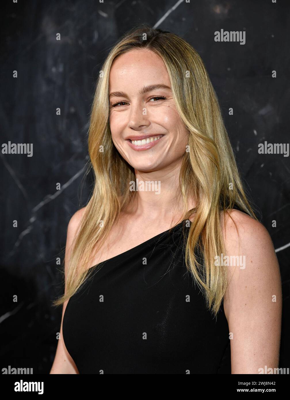 Brie Larson arrives for the Michael Kors Fall/Winter 2024 fashion show ...