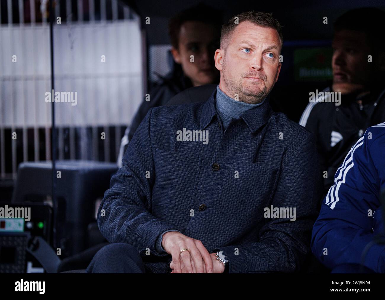 FCK head coach Jacob Neestrup before the UEFA Champions League Round of ...