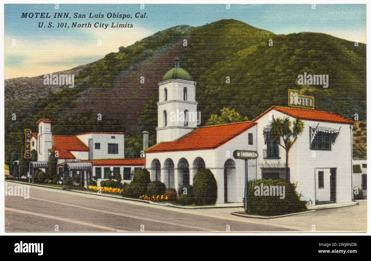 Vintage Postcard of Heineman's "Motel Inn" on the northern edge of San ...