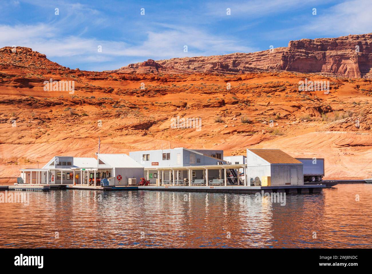 At Dangling Rope Marina on Lake Powell, the National Park Service ...