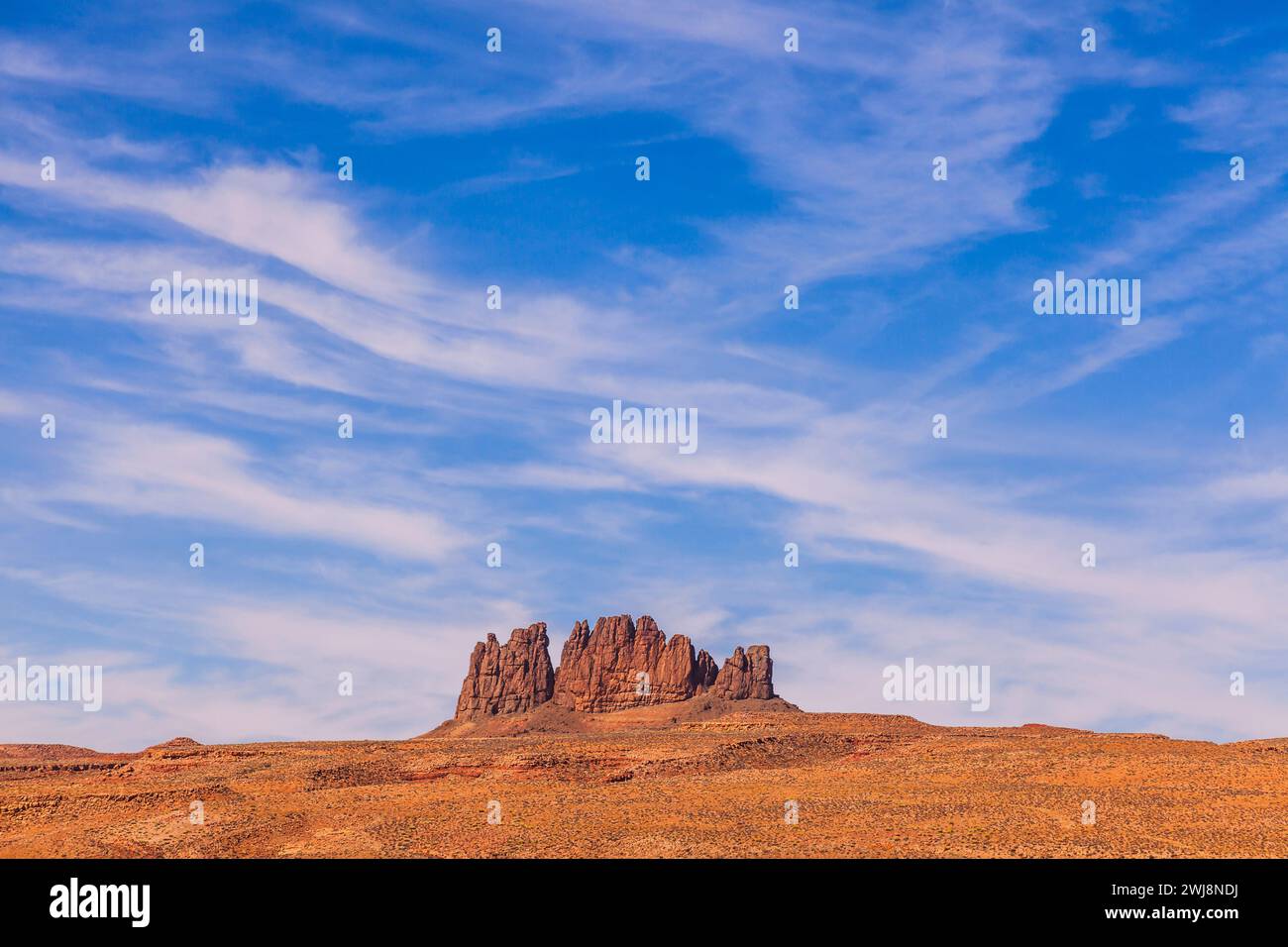 Desert landscape on Navajo Reservation in Arizona Stock Photo - Alamy