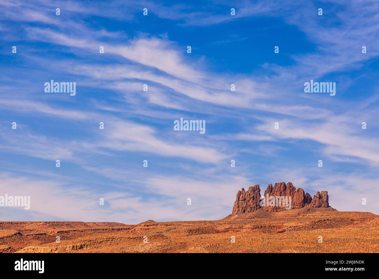 Desert landscape on Navajo Reservation in Arizona Stock Photo - Alamy