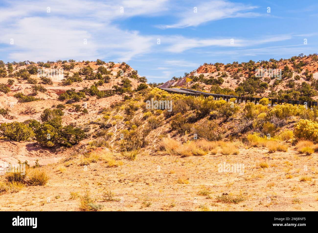 Desert landscape on Navajo Reservation in Arizona Stock Photo - Alamy